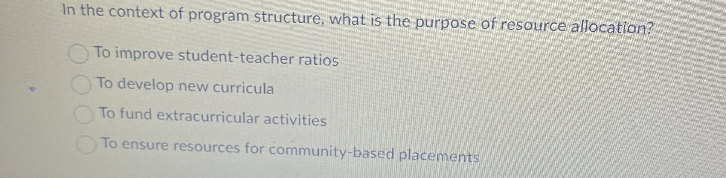 Solved In the context of program structure, what is the | Chegg.com