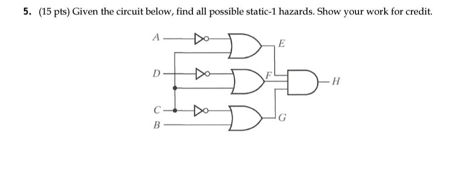 Solved 5. (15 pts) Given the circuit below, find all | Chegg.com Solved 5. (15 pts) Given the circuit below, find all | Chegg.com