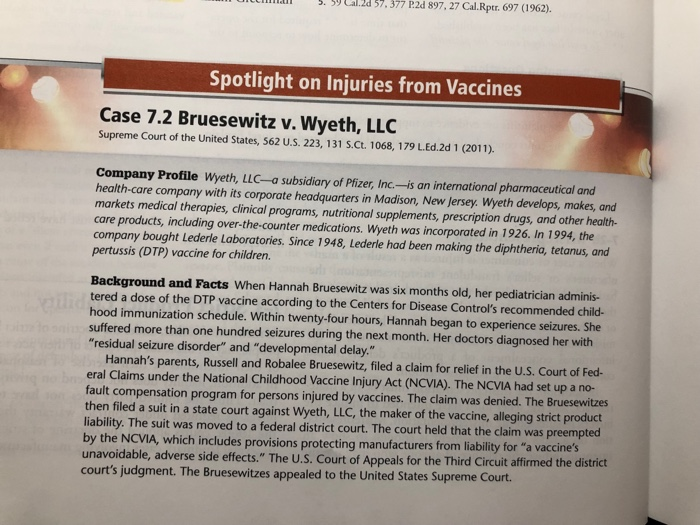 Solved Using the Sample Case Briefs provided and Appendix A | Chegg.com
