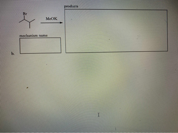 Solved products MeOK mechanism name | Chegg.com