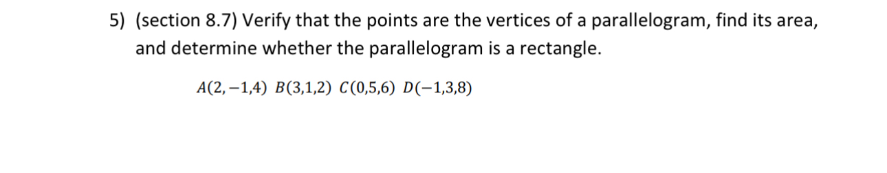 Solved (section 8.7) ﻿Verify that the points are the | Chegg.com