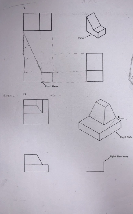 Solved Directions - Complete the missing views for the | Chegg.com