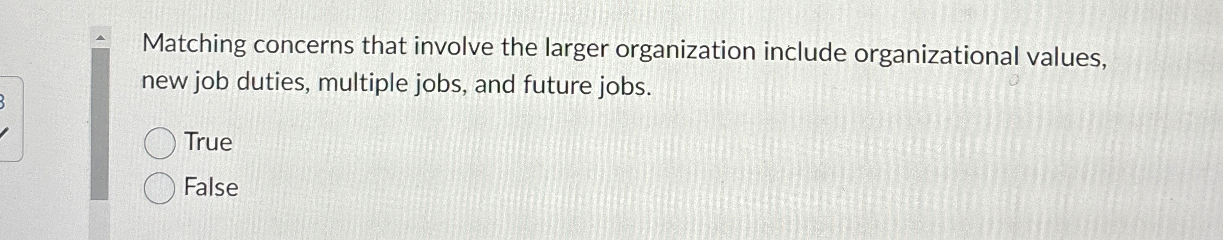 Solved Matching concerns that involve the larger | Chegg.com