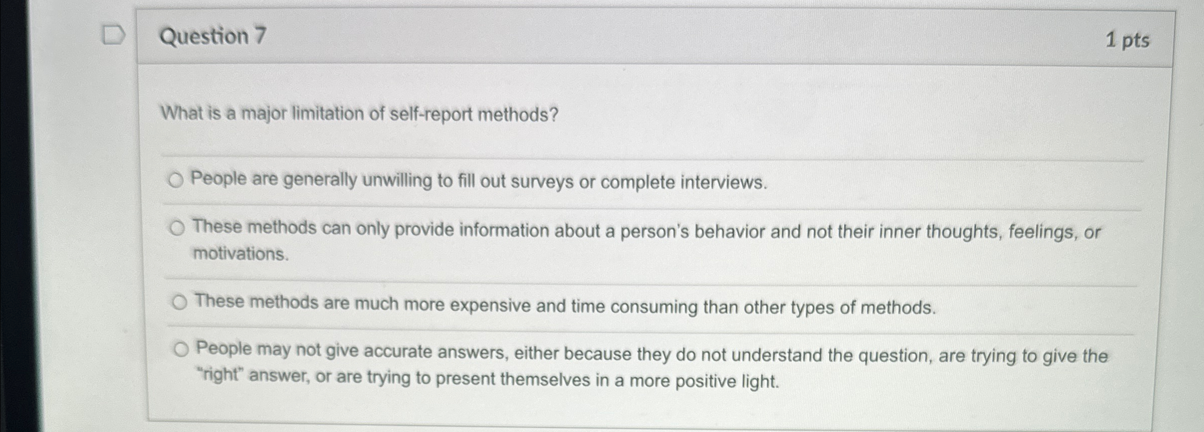 Solved Question 71 ﻿ptsWhat is a major limitation of | Chegg.com