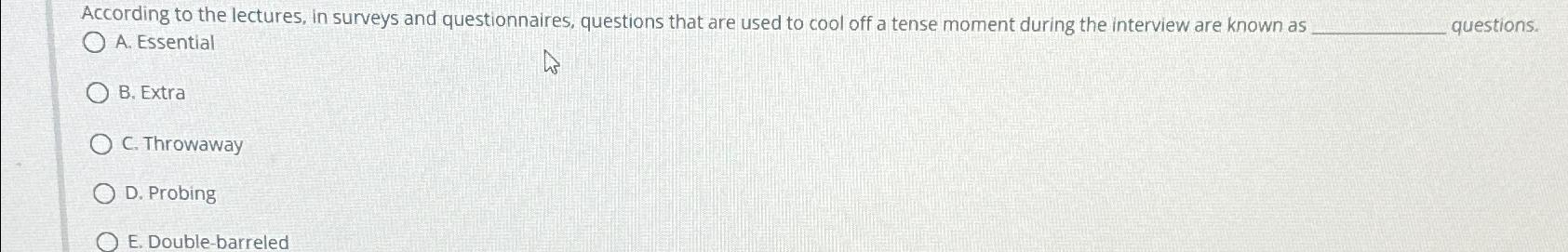 Solved According to the lectures, in surveys and | Chegg.com