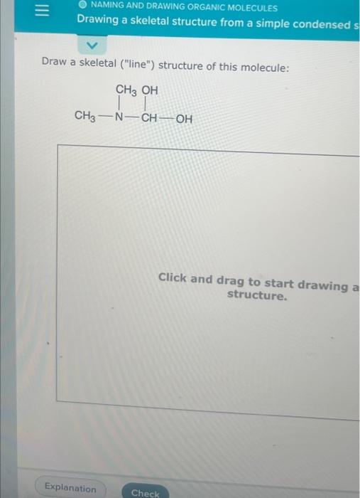 Solved Draw a skeletal ("line") structure of this molecule: | Chegg.com