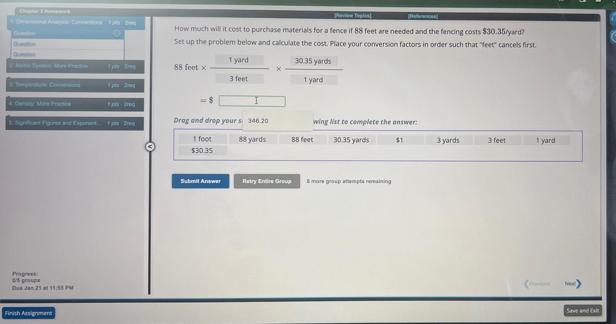 Solved Finish AssignmentSave and Exit | Chegg.com