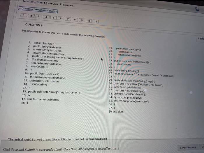 Solved Remaining Time: 56 minutes, 11 seconds. Question | Chegg.com