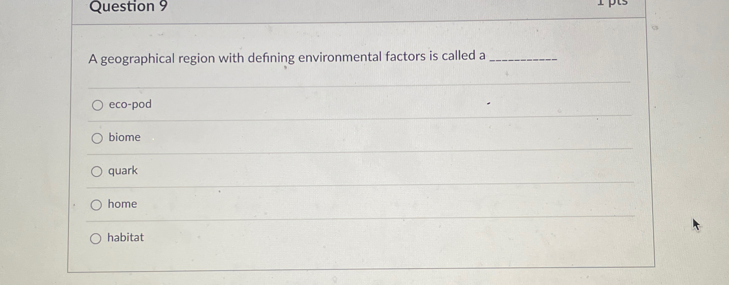Solved Question 9A geographical region with defining | Chegg.com