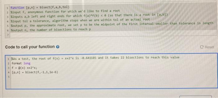 Solved X Bisection Method 1 Solution Submitted Max 10 7039