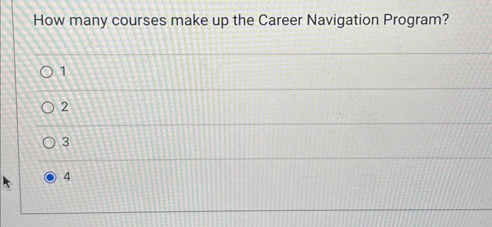 Solved How many courses make up the Career Navigation | Chegg.com