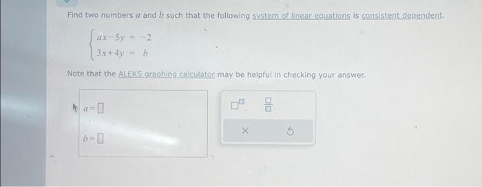 Solved Find two numbers a and b such that the following | Chegg.com