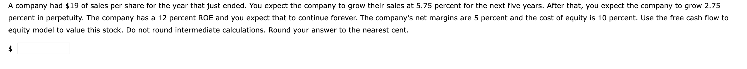 Solved Do not round intermediate calculations. Round your | Chegg.com
