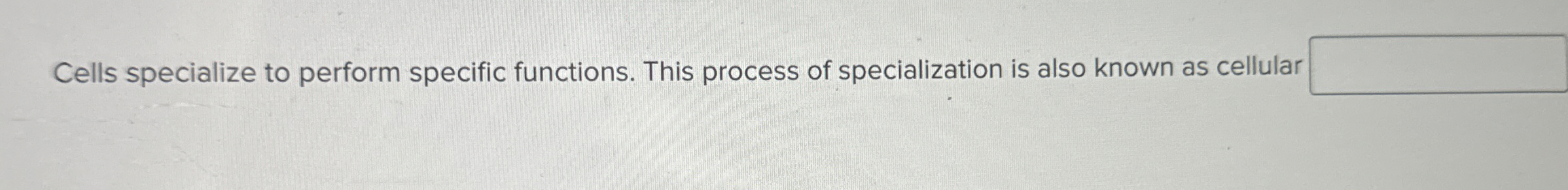 Solved Cells specialize to perform specific functions. This | Chegg.com
