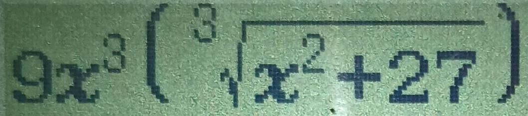 Solved 9x3(3x2+27) | Chegg.com