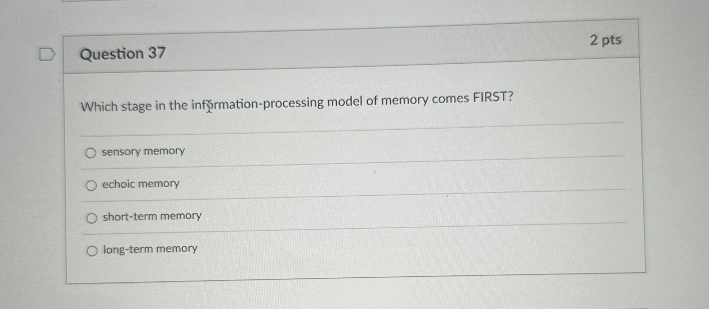 Solved Question 372 ﻿ptsWhich stage in the | Chegg.com
