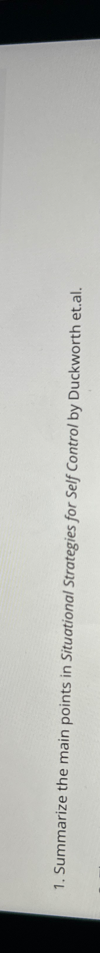 Solved Summarize the main points in Situational Strategies | Chegg.com