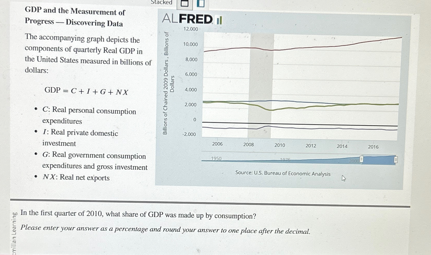 Solved GDP and the Measurement of Progress - ﻿Discovering | Chegg.com