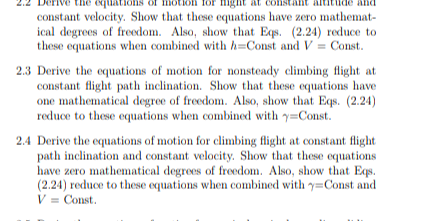 Solved constant velocity. Show that these equations have | Chegg.com