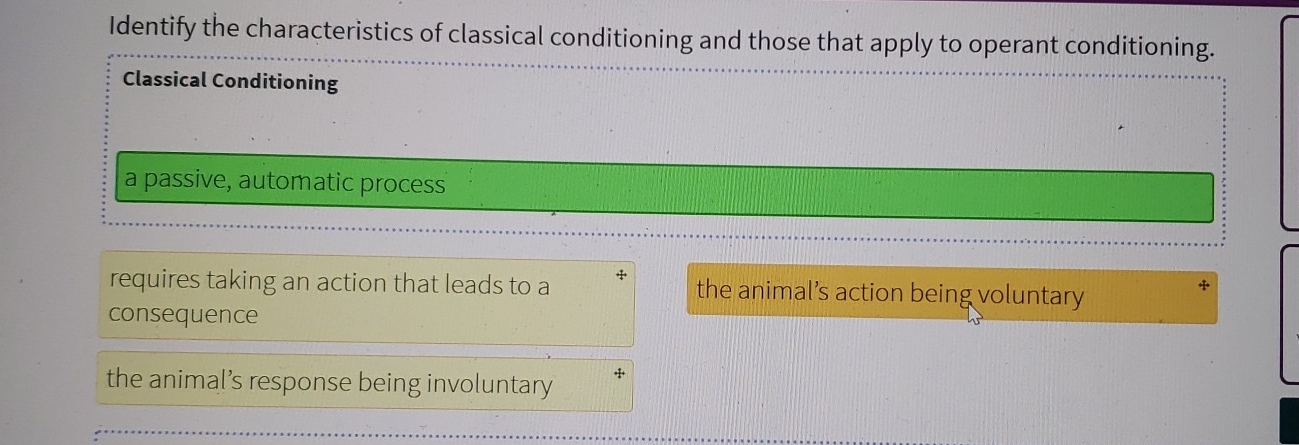 Solved Identify the characteristics of classical | Chegg.com