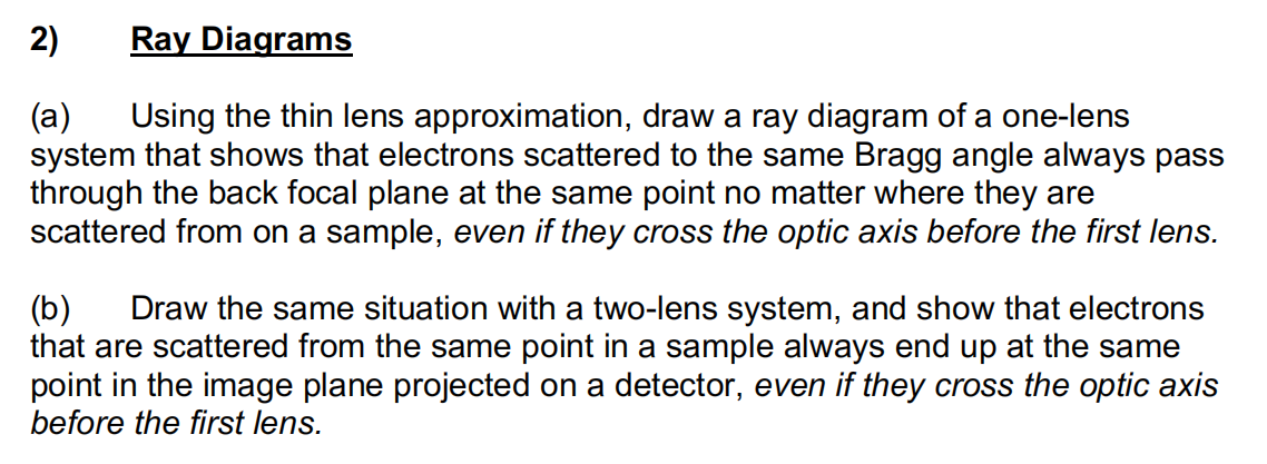 Ray Diagrams A ﻿using The Thin Lens Approximation