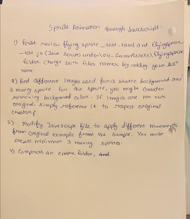 Solved Sprite Animation Through Javascript 1 First Review 2074