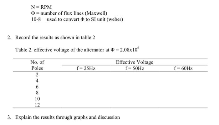 Solved A. Frequency of alternating current Generators 1. | Chegg.com