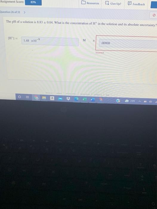 Solved Assignment Score 83% Resources Ex Give Up? Feedback | Chegg.com