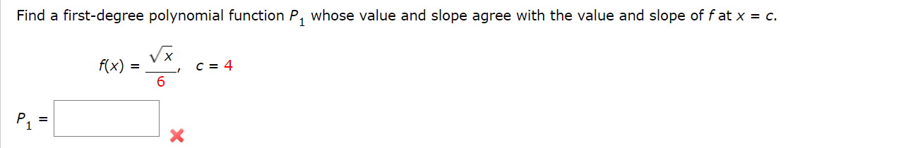 Solved Find a first-degree polynomial function P1 ﻿whose | Chegg.com
