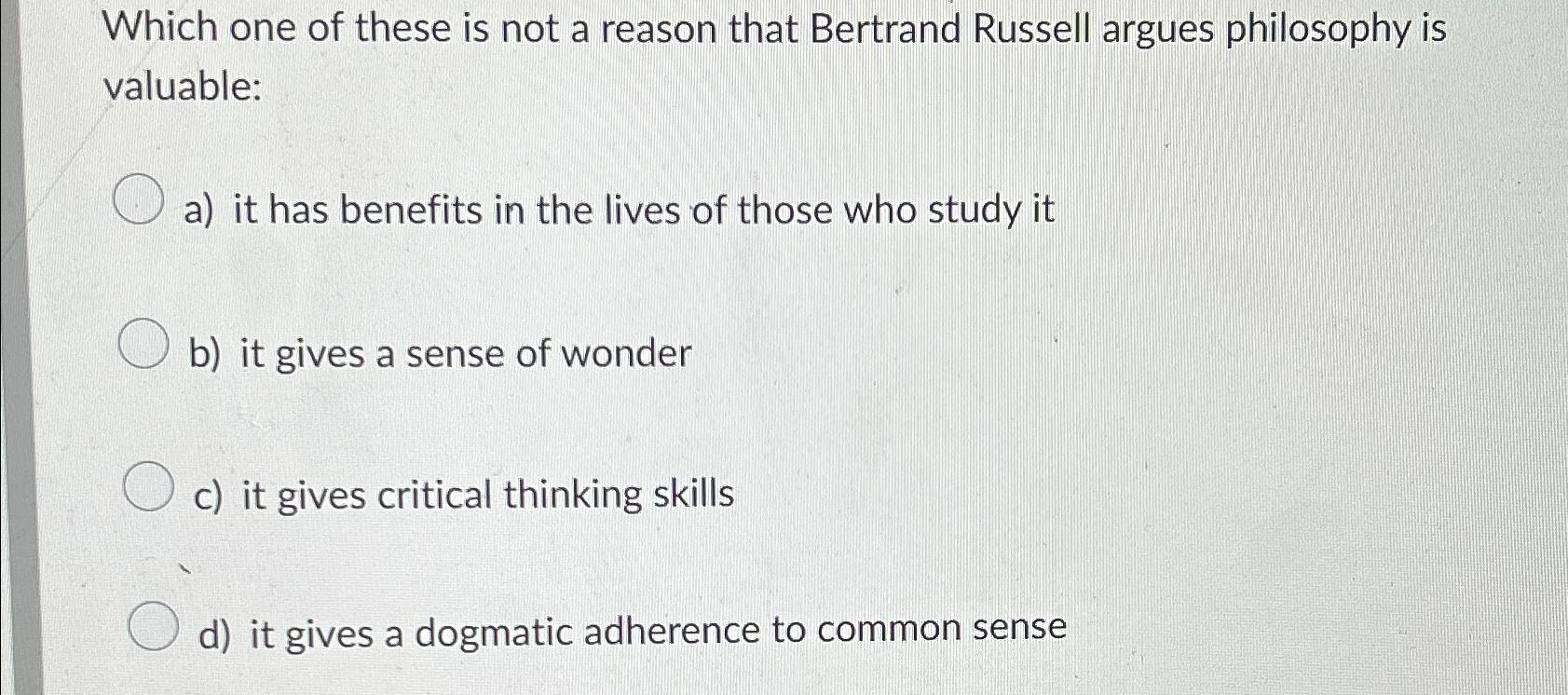 Solved Which one of these is not a reason that Bertrand | Chegg.com