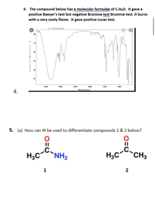 Solved 4. The compound below has a molecular formulae of | Chegg.com