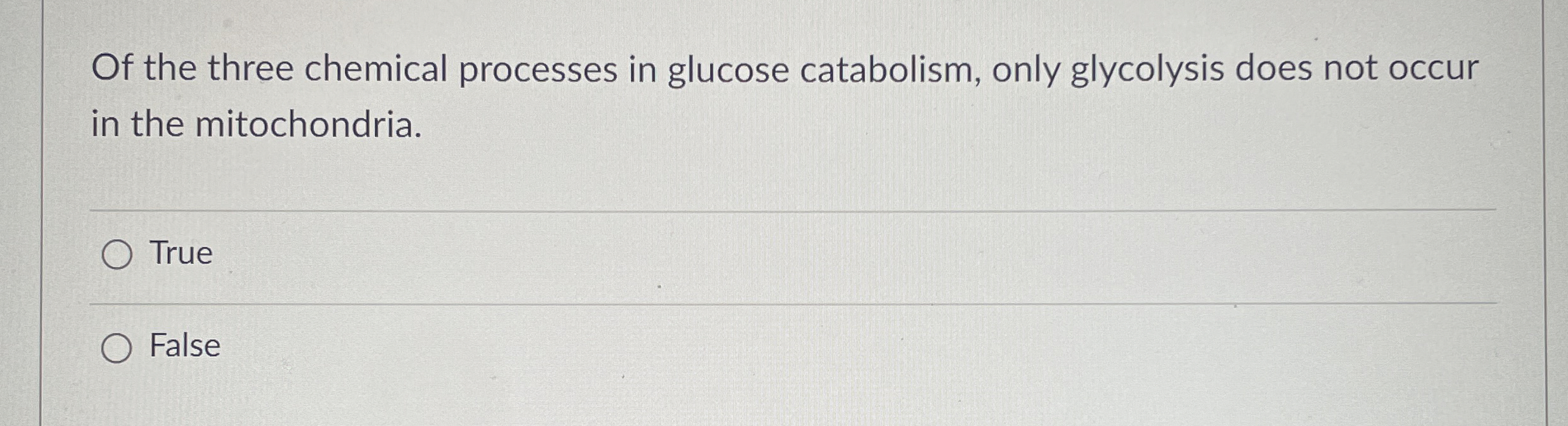 Solved Of the three chemical processes in glucose | Chegg.com
