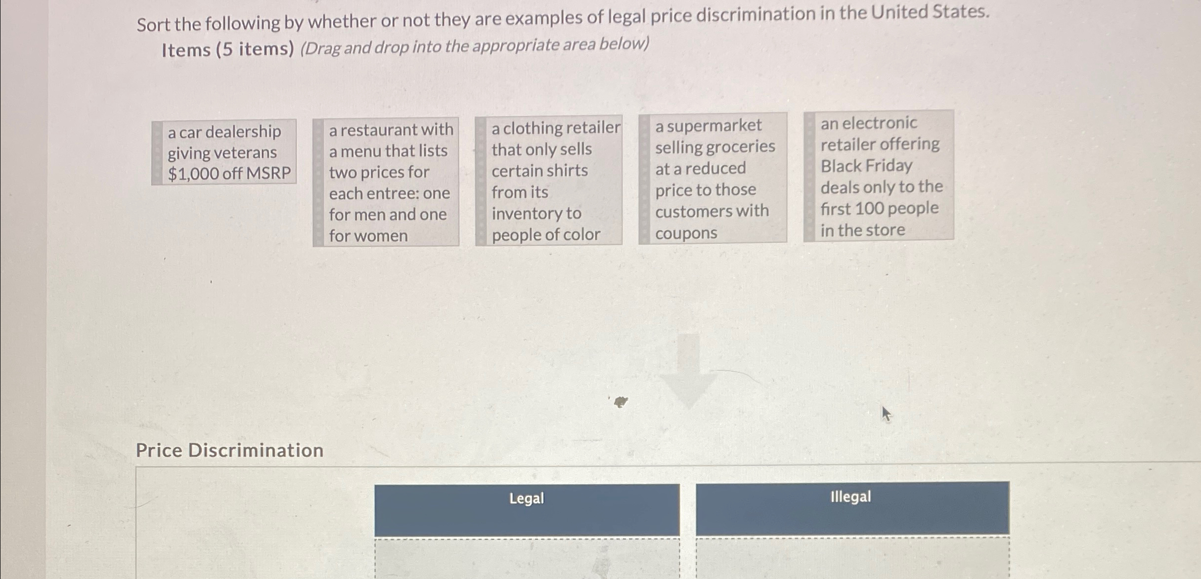 Solved Sort the following by whether or not they are | Chegg.com