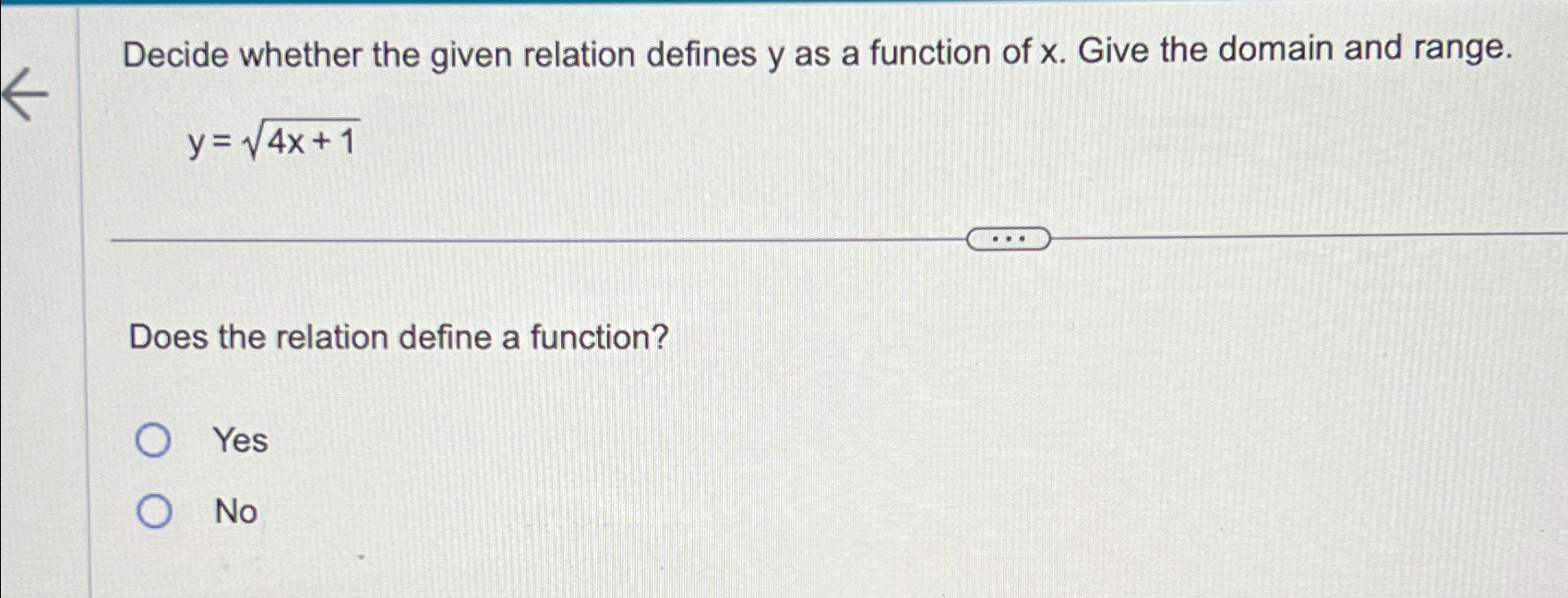 Solved Decide whether the given relation defines y as a | Chegg.com Solved Decide whether the given relation defines y as a | Chegg.com