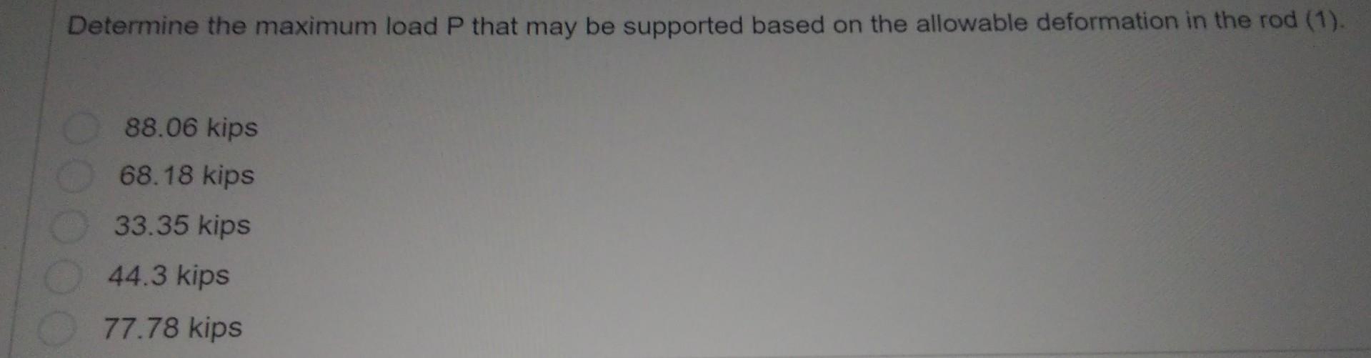 Solved Determine the maximum load P that may be supported | Chegg.com