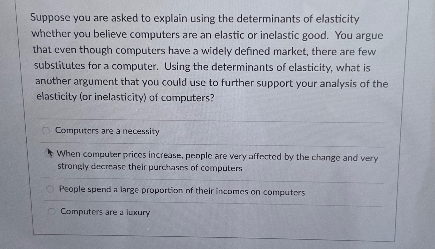 Solved Suppose you are asked to explain using the | Chegg.com