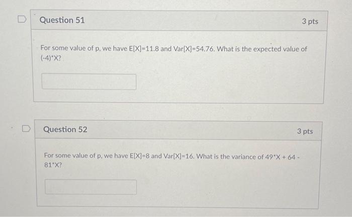 Solved I One Random Variable Let X Be A Random Variable 5920