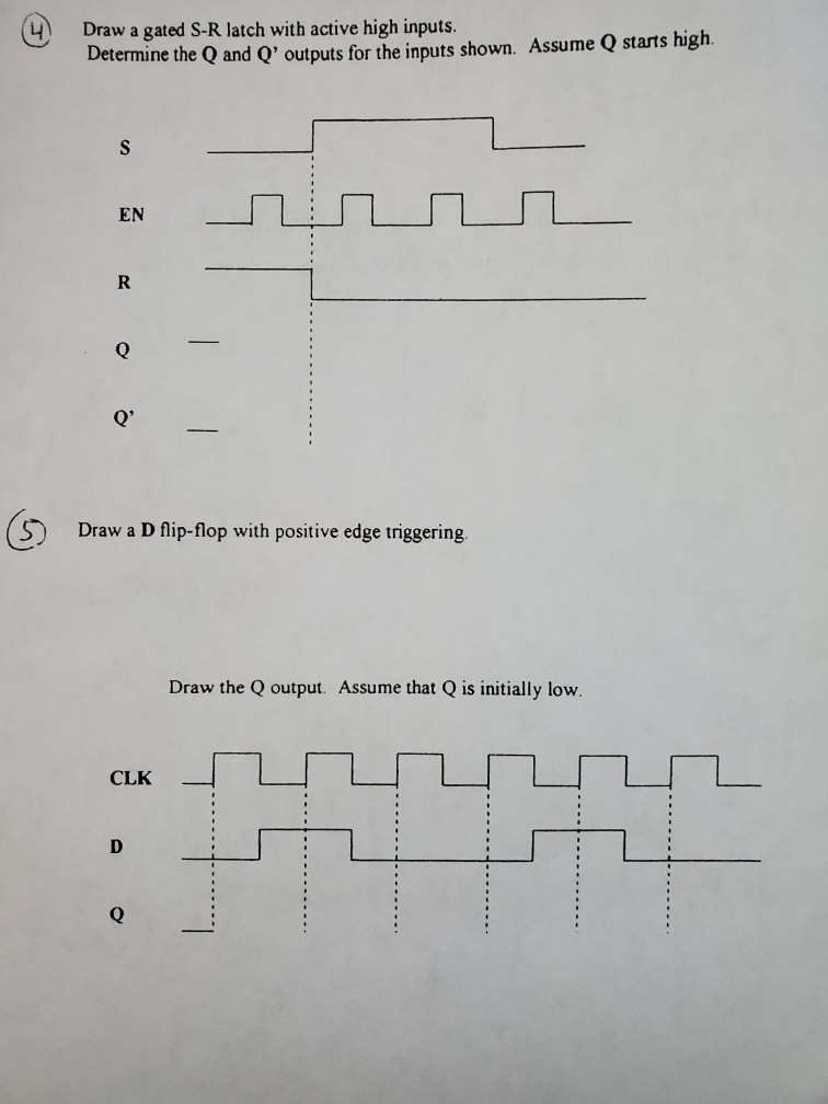 Solved Draw a gated S-R latch with active high inputs. | Chegg.com