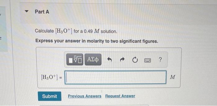 Solved Calculate [H3O+]and the pH of each H2SO4 solution | Chegg.com