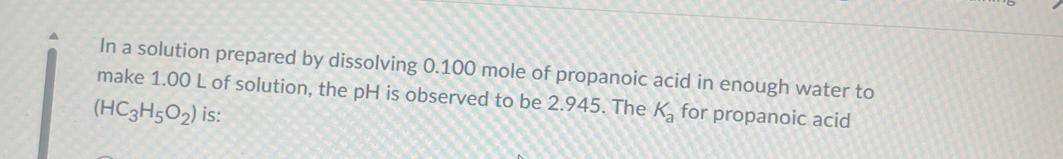 Solved In a solution prepared by dissolving 0.100 ﻿mole of | Chegg.com