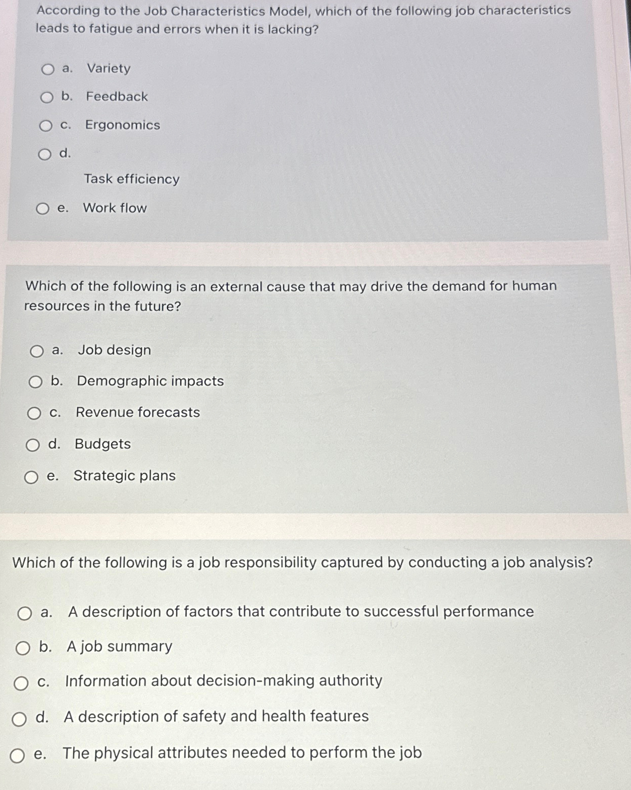 Solved According to the Job Characteristics Model, which of | Chegg.com