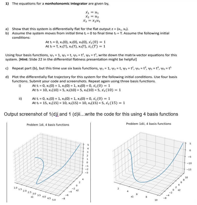 Solved For problem 1(d), ﻿do it for 3 ﻿and 4 ﻿basis | Chegg.com