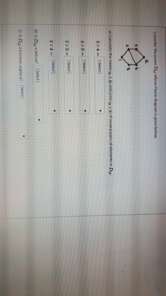 Solved Consider the poset Du whose Hasse diagram is given | Chegg.com