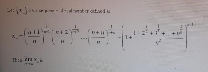 Solved Let {xn} ﻿be a sequence of real number defined | Chegg.com