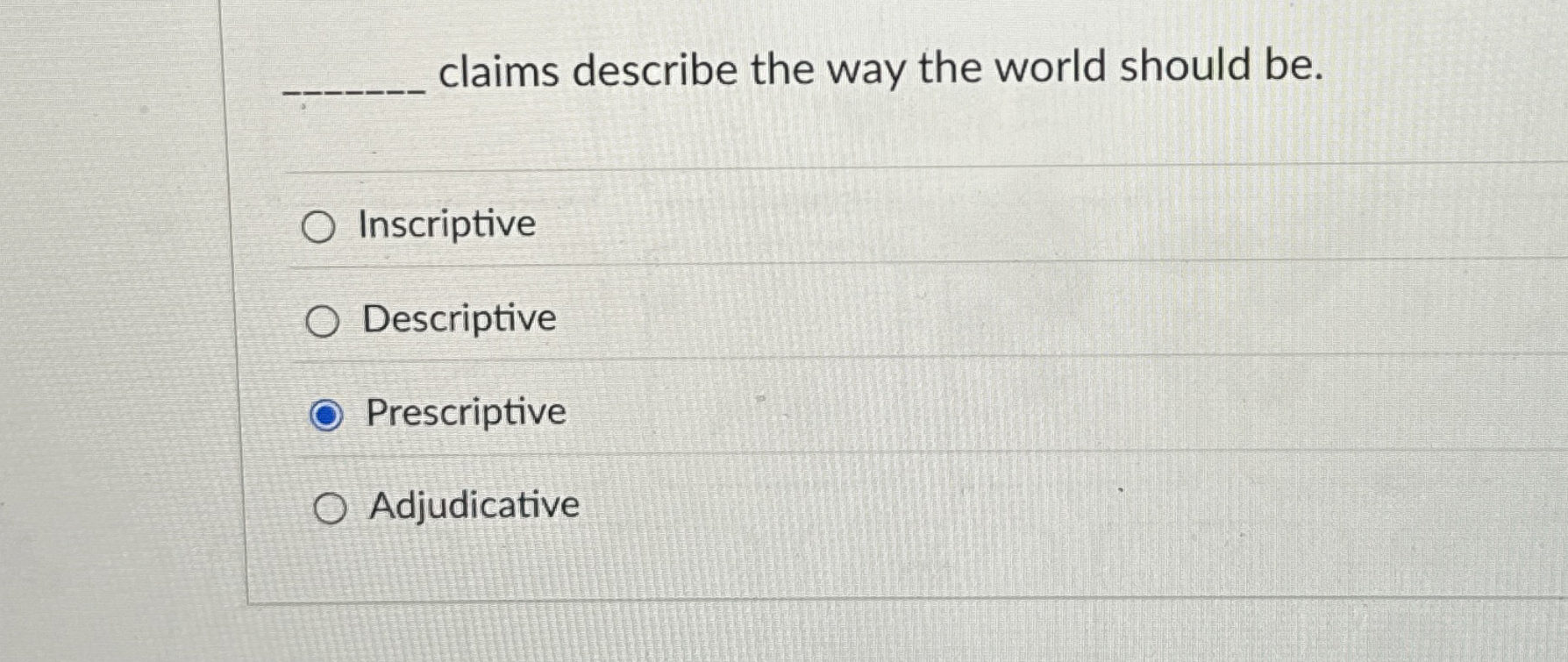 High Quality SOLUTION q, ﻿claims describe the way the world should ...