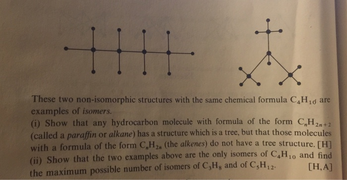 Solved These two non-isomorphic structures with the same | Chegg.com