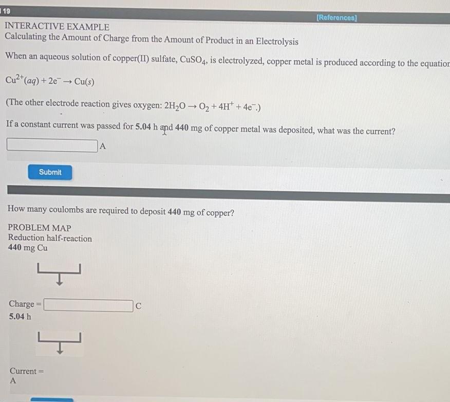 Solved 119 [References) INTERACTIVE EXAMPLE Calculating the | Chegg.com