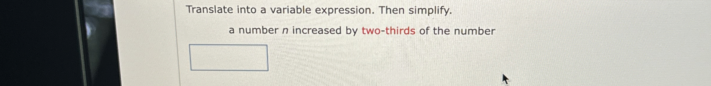 Solved Translate into a variable expression. Then simplify.a | Chegg.com