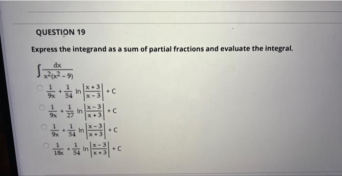 Solved Evaluate the integral by using a substitution prior | Chegg.com