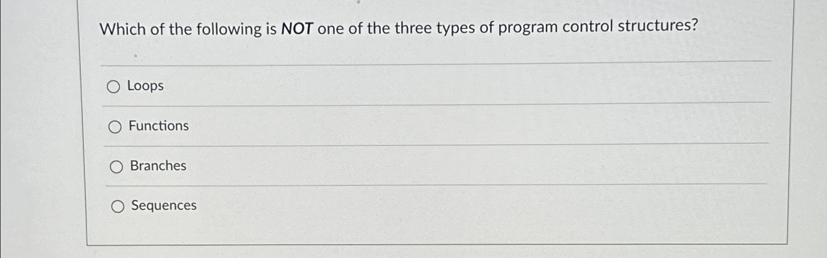 Solved Which of the following is NOT one of the three types | Chegg.com